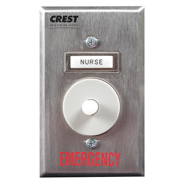 Crest Healthcare Push Button Patient Station, 1-Gang 7613EC | Zoro
