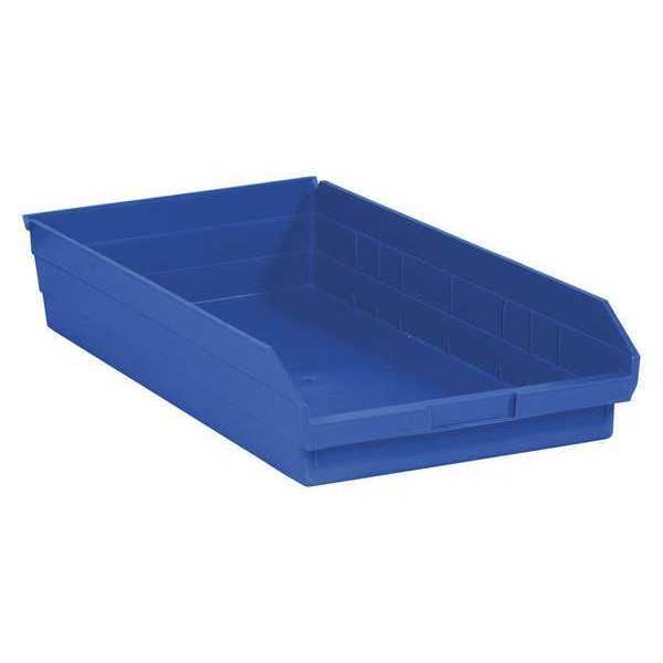 Partners Brand Hang & Stack Storage Bin, Blue, 6 PK BINPS124B | Zoro