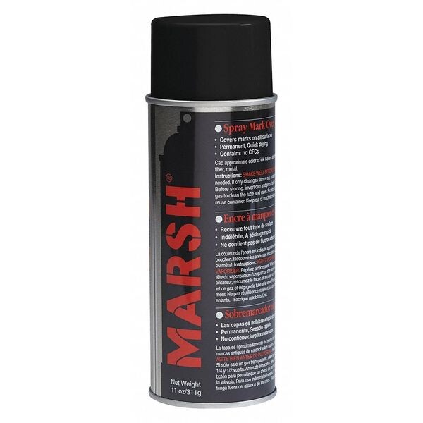 Marsh Spray, Stencil Ink, Black, PK12 STSBLK | Zoro