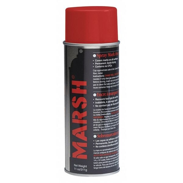 Marsh Spray, Stencil Ink, Red, PK12 STSRED | Zoro