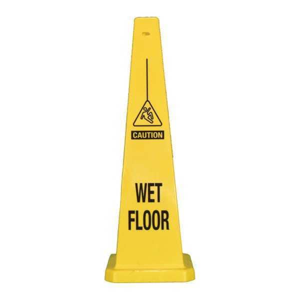 Cortina Safety Products Lamba Cones, 36", Wet Floor 03-600-08 | Zoro