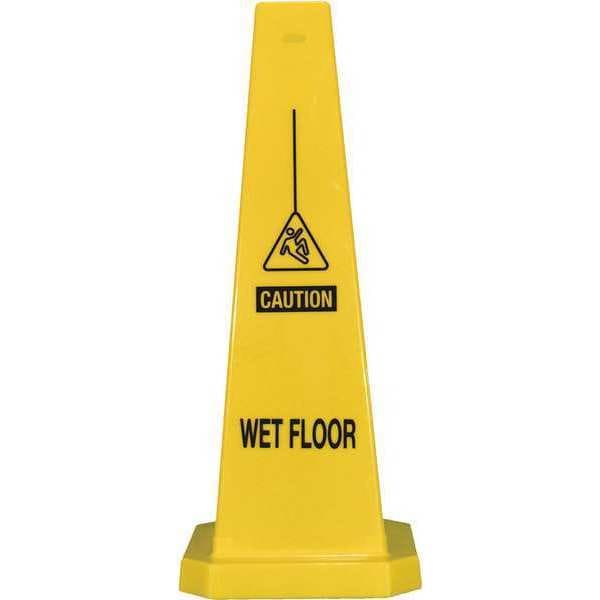 Cortina Safety Products Lamba Cones, 25", Wet Floor 03-600-12WF | Zoro