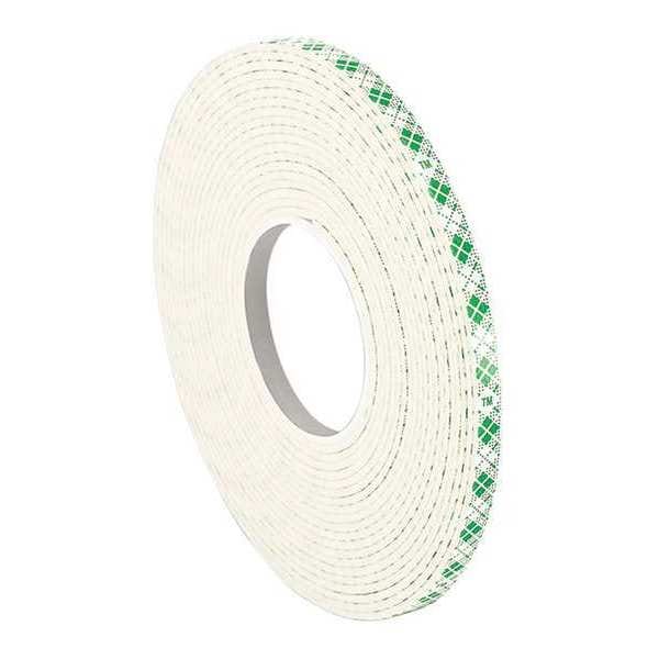 3M 3M 4004 Double Coated Foam Tape 0.75" x 18yd, White 4004 | Zoro