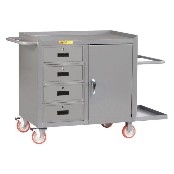 Little Giant 12 ga. Steel Mobile Maintenance Cabinet, 4 Drawers 1200 lb ...