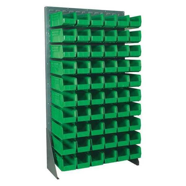 Partners Brand Steel Floor Rack Bin Organizer, 12 1/2" W x 66" H, Gray ...