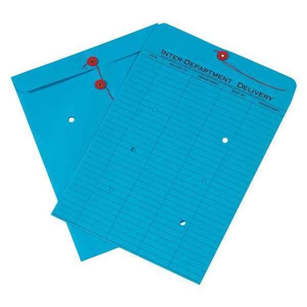 Partners Brand Inter-Department Envelopes, 10" x 13", Blue, 100/Case ...