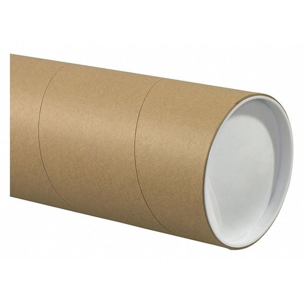 Partners Brand Jumbo Mailing Tubes, 5" x 24", Kraft, PK15 P5024KHD | Zoro