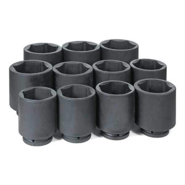 1" Impact Socket Set, 11 Piece