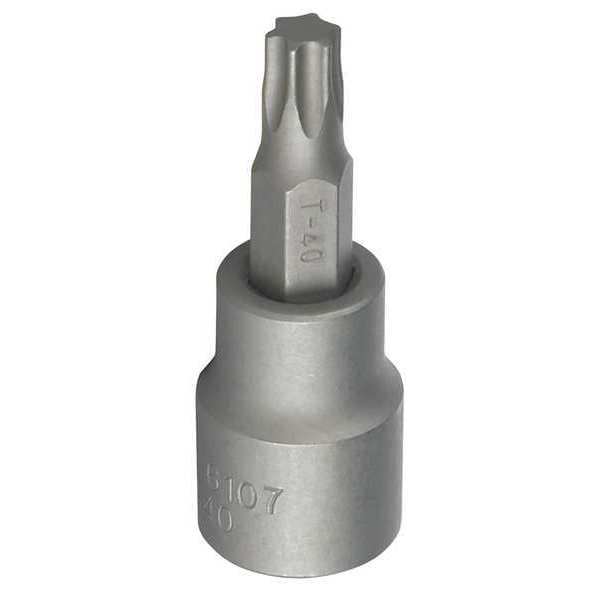 Otc Socket Bit, T40 Torx, 3/8" Drive 6107 | Zoro