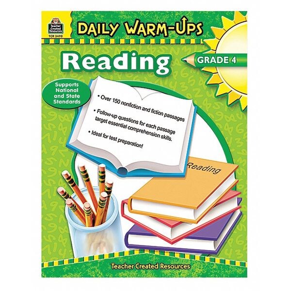 Teacher Created Resources Daily WarmUp Books, Reading Grade 4 TCR3490 ...