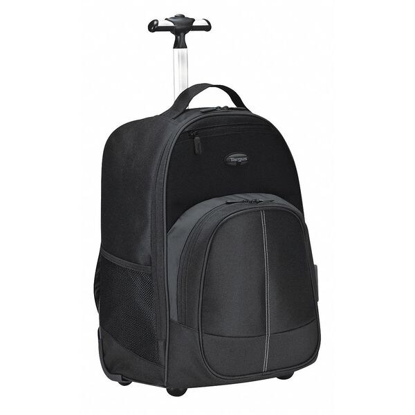 Targus Compact Rolling Backpack, Poly, Black TSB750US | Zoro