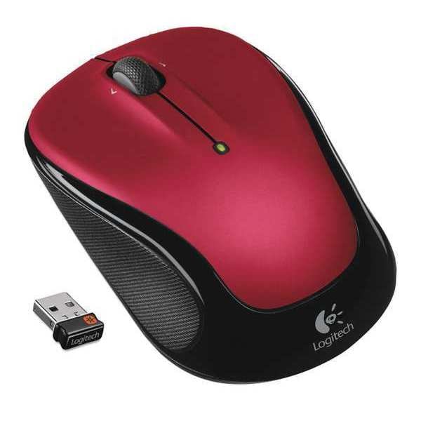 Logitech Wireless Mouse, Right/Le, Red, M325 910-002651 | Zoro