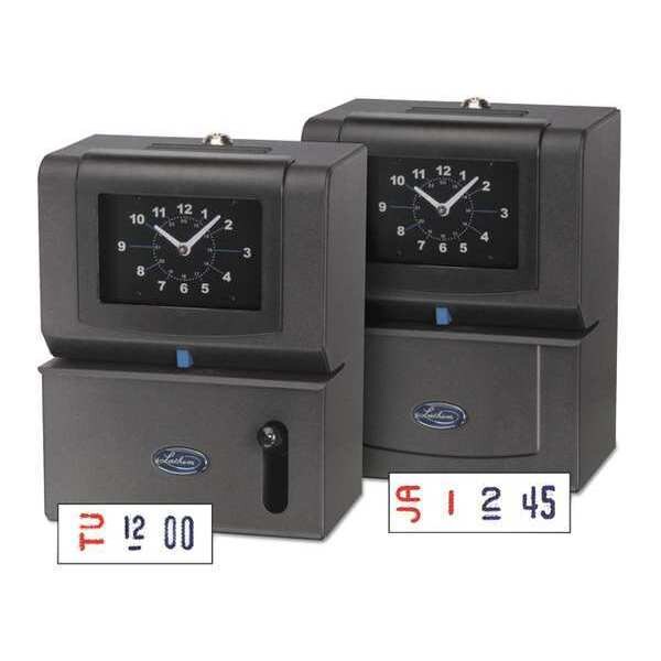 Lathem Time Heavy-Duty Time Clock, Charcoal 2121 | Zoro