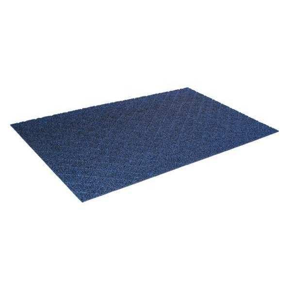 Crown Matting Technologies Outdoor Mat, Blue, 3 ft x 20 ft DX MB32BB | Zoro