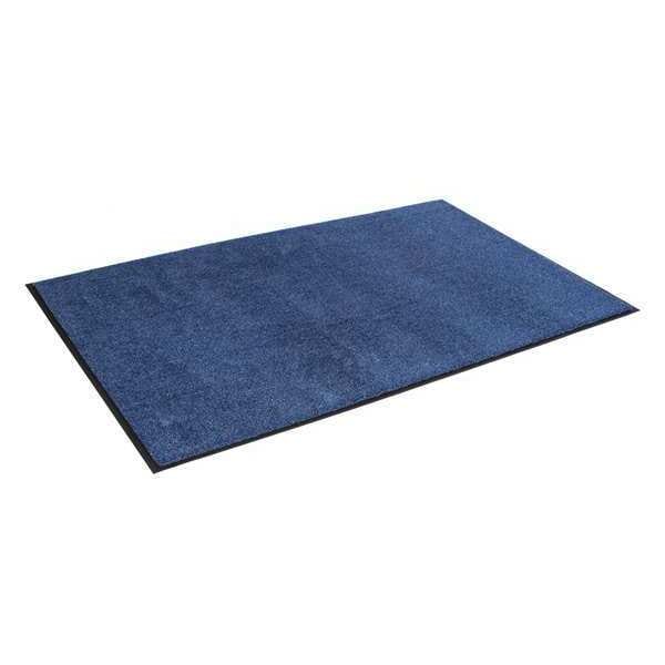 Crown Matting Technologies Carpeted Wiper Door Mat, Blue, 4 ft. W x ...