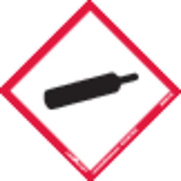 Labelmaster GHS Label, Gas Cylinder, 101mm, Pk100 GHIS0100 | Zoro
