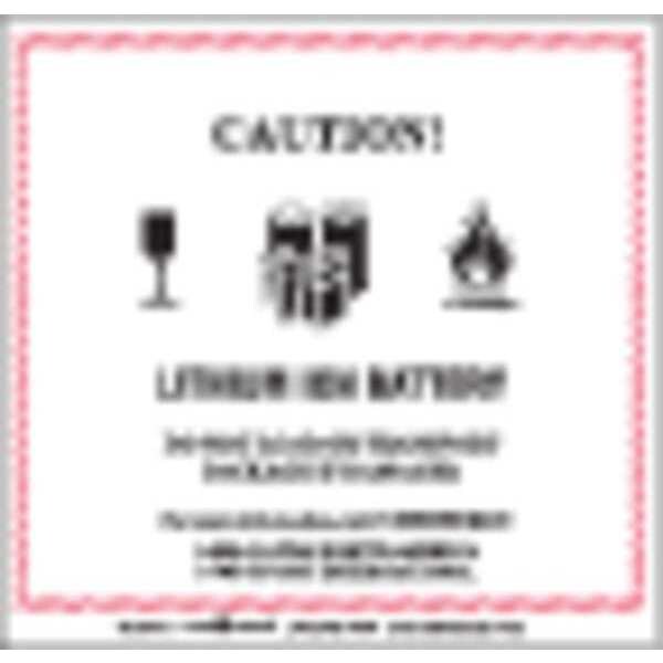Labelmaster Chemtrec Li-Ion Battery Hnd Labels, PK500 SL435-IC | Zoro