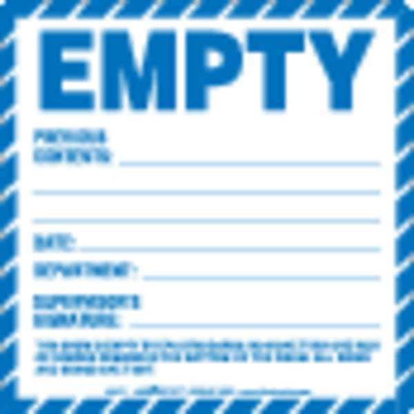 Labelmaster Empty Label, PVC-Free Film, 6"x6", Pk100 WMTV | Zoro
