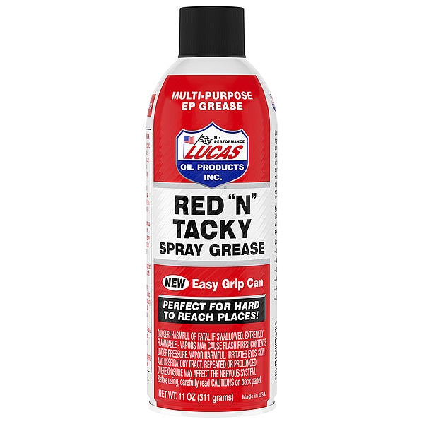 Lucas Oil Red N Tacky Spray Grease, 11 oz. 11025L | Zoro