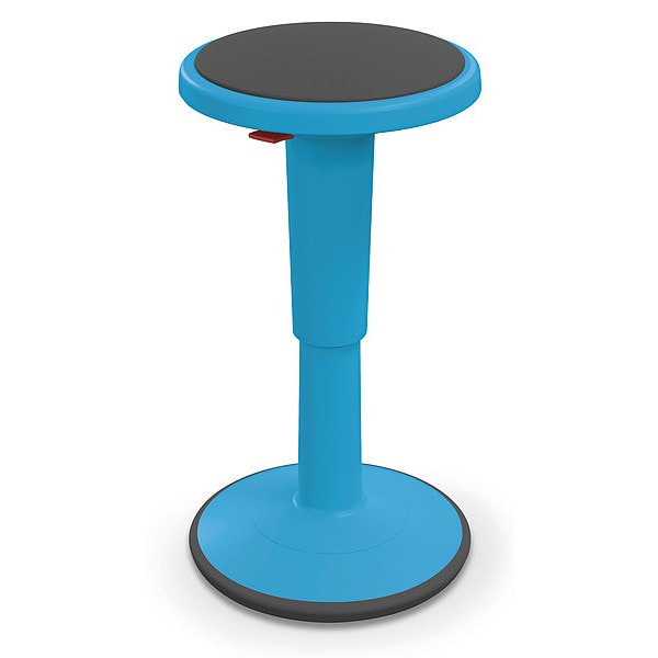 Mooreco Grow Stool, Height Adjustable, Tall, Blue 50970-BLUE | Zoro