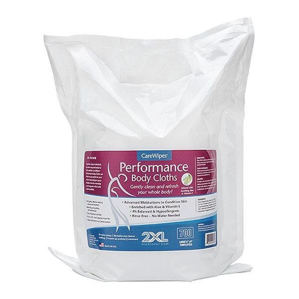 Care Wipes Performance Body Cloths - 700ct Refill Roll 2XL-436 | Zoro