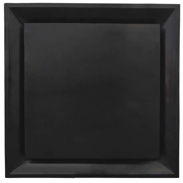 American Louver 6 in Square Square Plaque Diffuser, Black STR-PQ-6BK | Zoro