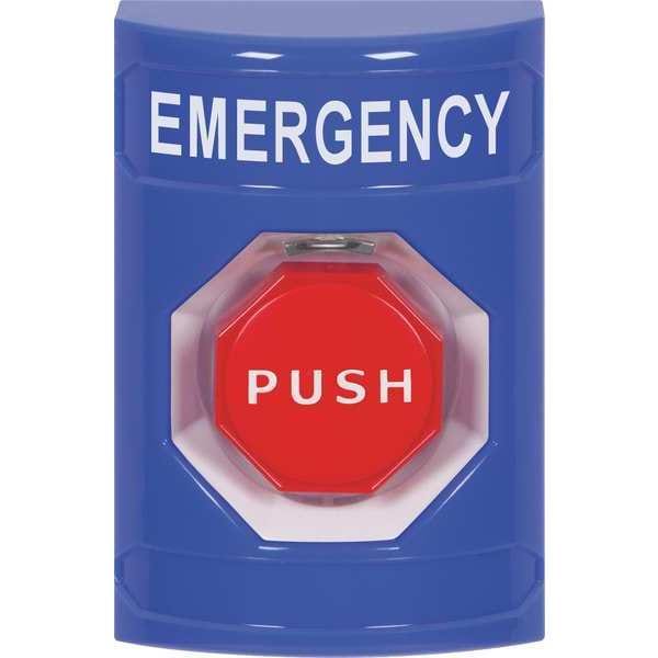 Safety Technology International Emergency Push Button, Blue, SPDT Relay ...