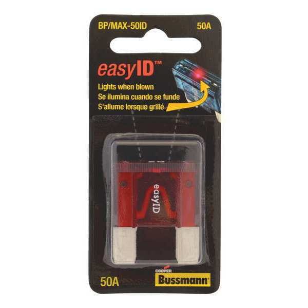BUSSMANN 50A Automotive Fuse, Fast-Acting, 1-3/4 in width, Blade body ...