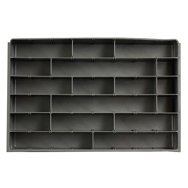 Durham Mfg Compartment Drawer Insert with 6 compartments, Polypropylene ...