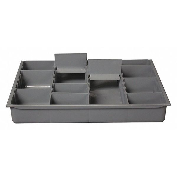 Durham Mfg Compartment Drawer Insert with 4 compartments, Polypropylene ...