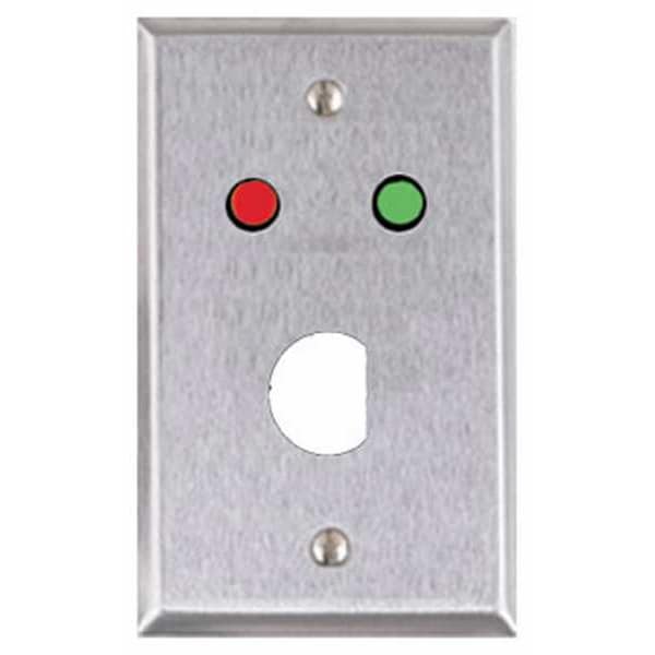 Alarm Controls Wall Plate, Single Gang, Stainless Steel RP-04 | Zoro