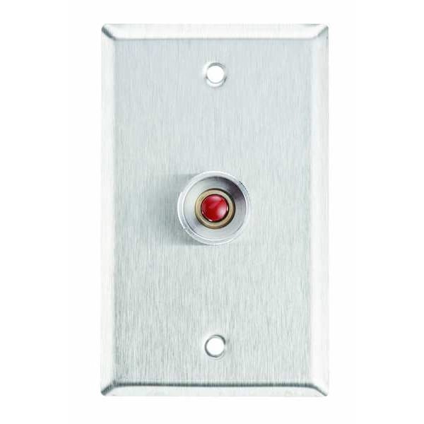 Alarm Controls Wall Plate, Single Gang, Stainless Steel RP-26 | Zoro