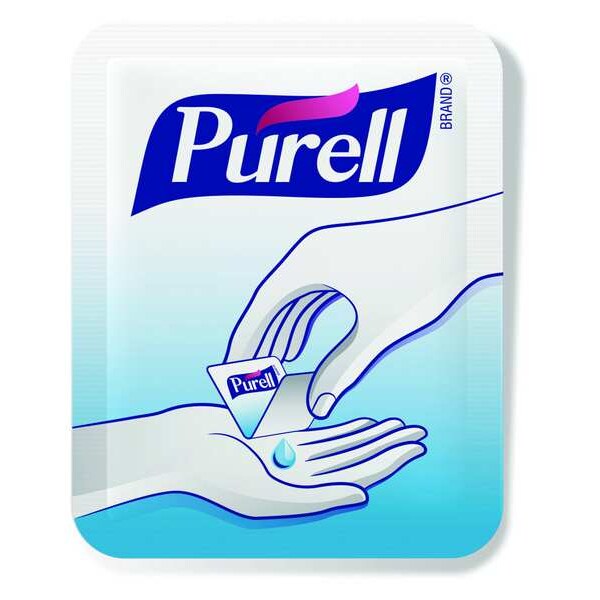 Purell Hand Sanitizer Single Use Packets in Bulk Shipper, PK2000 9620 ...