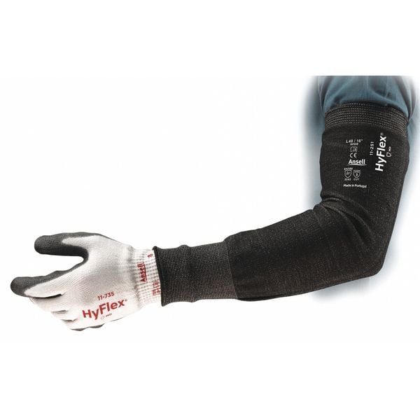 Ansell Hyflex Cut-Resistant Sleeve, Cut Level A3, Intercept, Knit Cuff ...