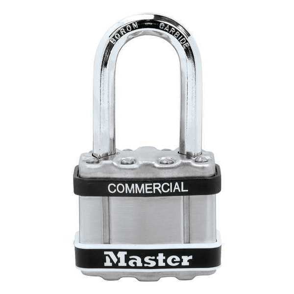 Master Lock Padlock, Keyed Alike, Long Shackle, Square Stainless Steel ...
