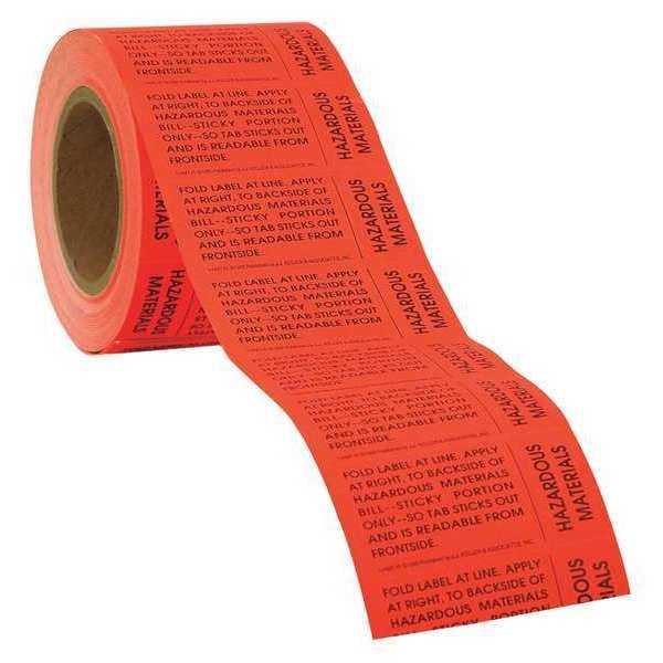 Jj Keller DOT Handling Label, Hazardous Waste, Paper, 1" W, 2" H 31 | Zoro