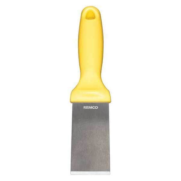 Remco Scraper, SS, 1-1/2" Blade W, Yellow 69716 | Zoro