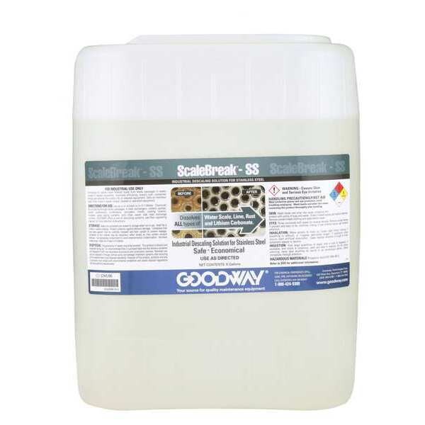 Goodway Descaling Solution, Clear, Jug, 5 gal. SCALEBRK-SS-5 | Zoro