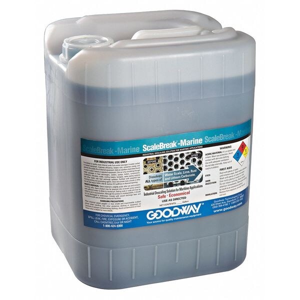 Goodway Descaling Solution, Dark Blue, Jug, 5 gal. SCLB-MARINE-5 | Zoro