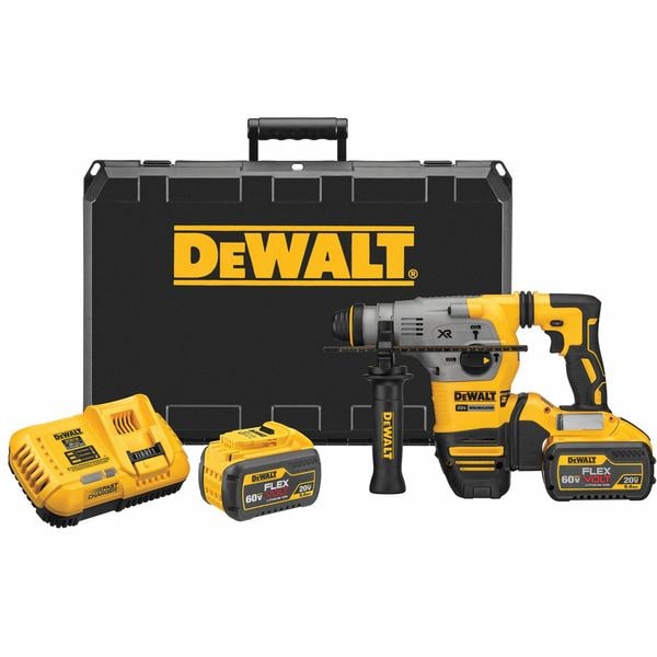 Dewalt 20V MAX* 1-1/8 in. XR(R) Brushless Cordleass SDS PLUS L-Shape ...