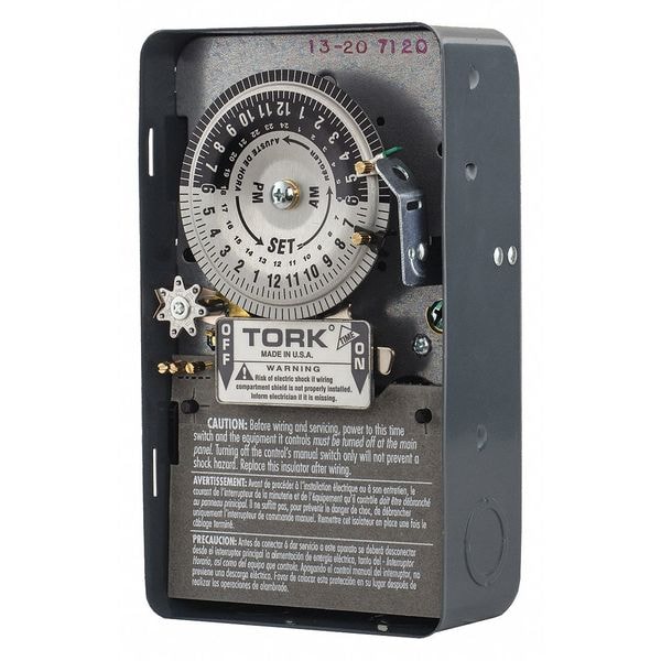 Tork Electromechanical Timer, 120VAC 7120 | Zoro