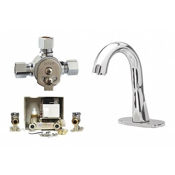 Toto Sensor Single Hole Mount, 1 Hole Mid Arc Bathroom Faucet, Polished ...