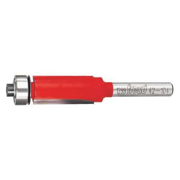 Freud Flush Trim Router Bit, 1/2" Cutting Dia. 42-104 | Zoro