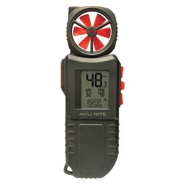 Acurite Anemometer, 0 to 199 Velocity (FPM), LCD 00256M | Zoro