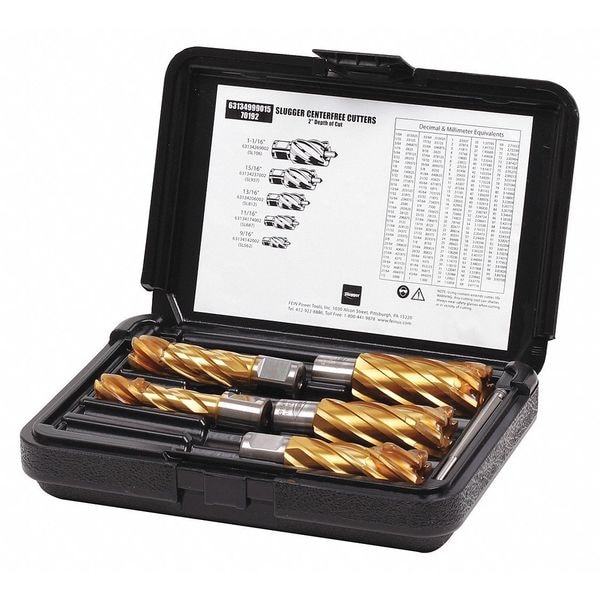 Slugger By Fein Annular Cutter Kit, 2" Cut Depth, 6pcs. 63134999015 | Zoro
