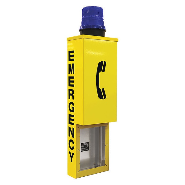 Hubbell Gai-Tronics Emergency Phone Tower, Yellow, Wall Mount 240WM-001 ...