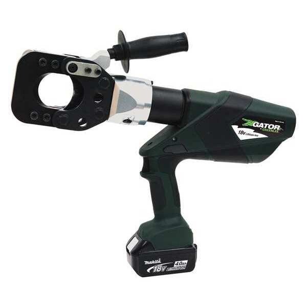 Greenlee Cordless Wire Cutter, 18 V DC, Li-Ion Battery, Gator Series ...