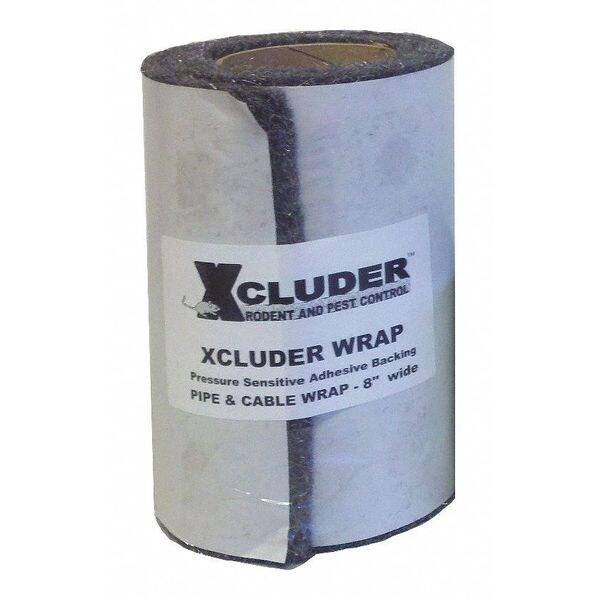 Xcluder Rodent Proof Wrap, Black, 8" W x 10 ft. L 162802 | Zoro
