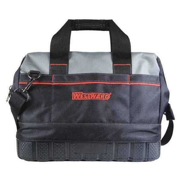 Westward Tool Bag, General Purpose, 16 Pockets, Black, Polyester, 16 ...