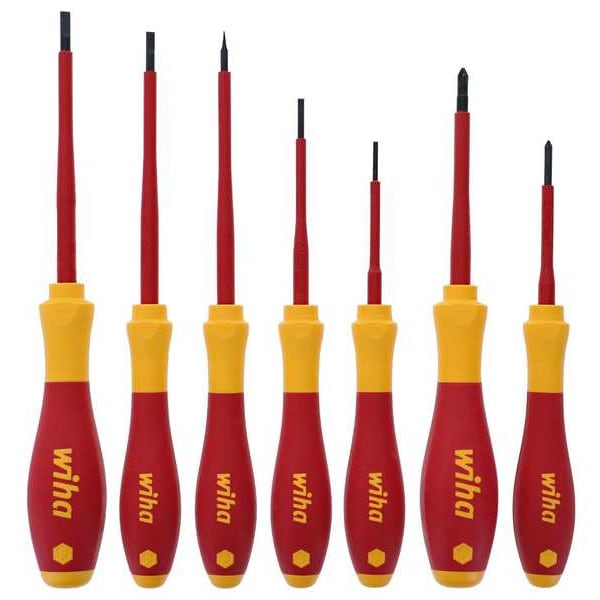 Wiha Insulated Screwdriver Set, 7 pcs 32188 | Zoro